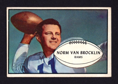 1953 BOWMAN NORM VAN BROCKLIN #11 Ex | eBay
