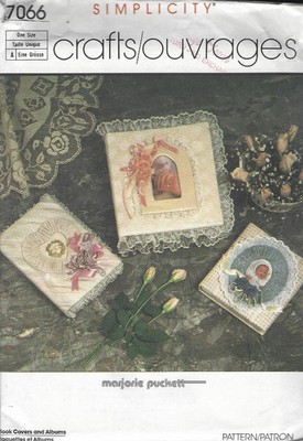 SIMPLICITY 7066 FABRIC COVERED FRAME BOOK ALBUM COVER PATTERN | eBay