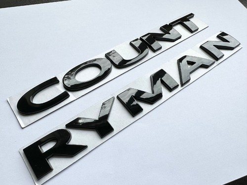 GLOSS BLACK REAR BADGE LETTERS FITS MINI COUNTRYMAN METAL LETTERING ...