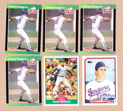 6 Kenny Rogers 1989 Rookie cards -Texas Rangers BV $14 | eBay