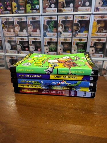 Andy Griffiths Book's Just Series + Bumageddon Funny Kids Novels Bulk ...