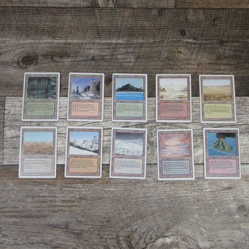SET OF 10 Magic The Gathering MTG Revised 3rd Ed ALL DUAL LANDS MP Good ...