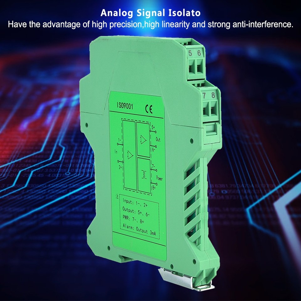 Electric Signal Isolator Analog Input Output 4-20mA Current Signal ...