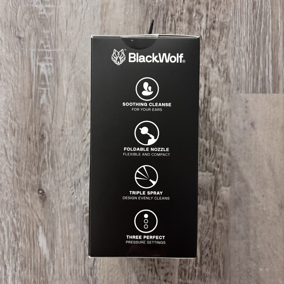 Black Wolf Wush 2.0 Rechargeable Ear Cleaner Triple Spray NEW | eBay