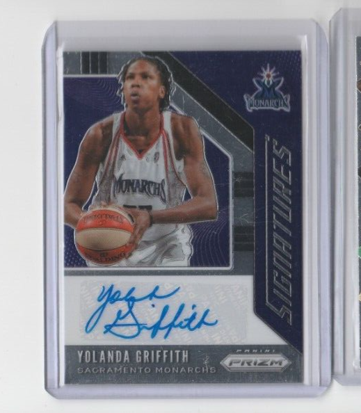 Yolanda Griffith HOF 2020 WNBA Panini Prizm Signatures Certified ...