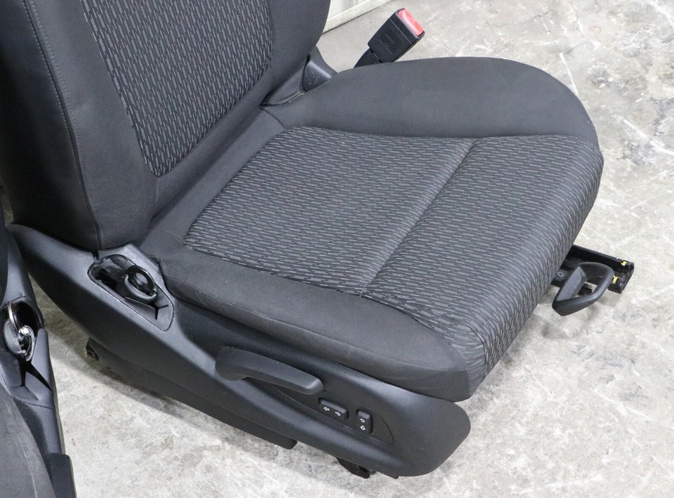 2014-2017 Chevy Caprice PPV Black Cloth And Leather Power Front Seats ...