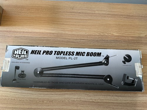 Heil Sound PL-2T Standard C Clamp Mount Overhead Broadcast Boom - Black ...