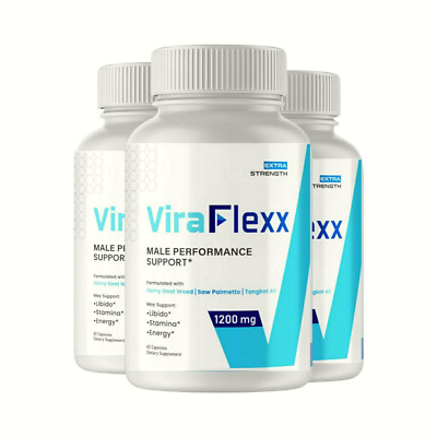 3-Pack ViraFlexx for Male, Vira Flexx Male Support ViraFlex - 180 ...