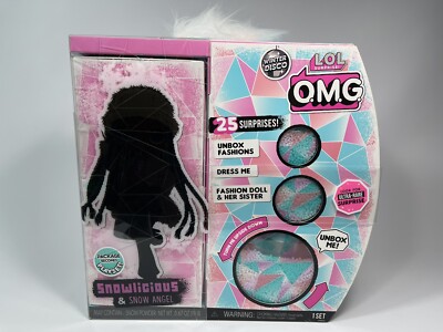 LOL SURPRISE OMG Winter Disco Doll SNOWLICIOUS & SNOW ANGEL HTF NIB ...