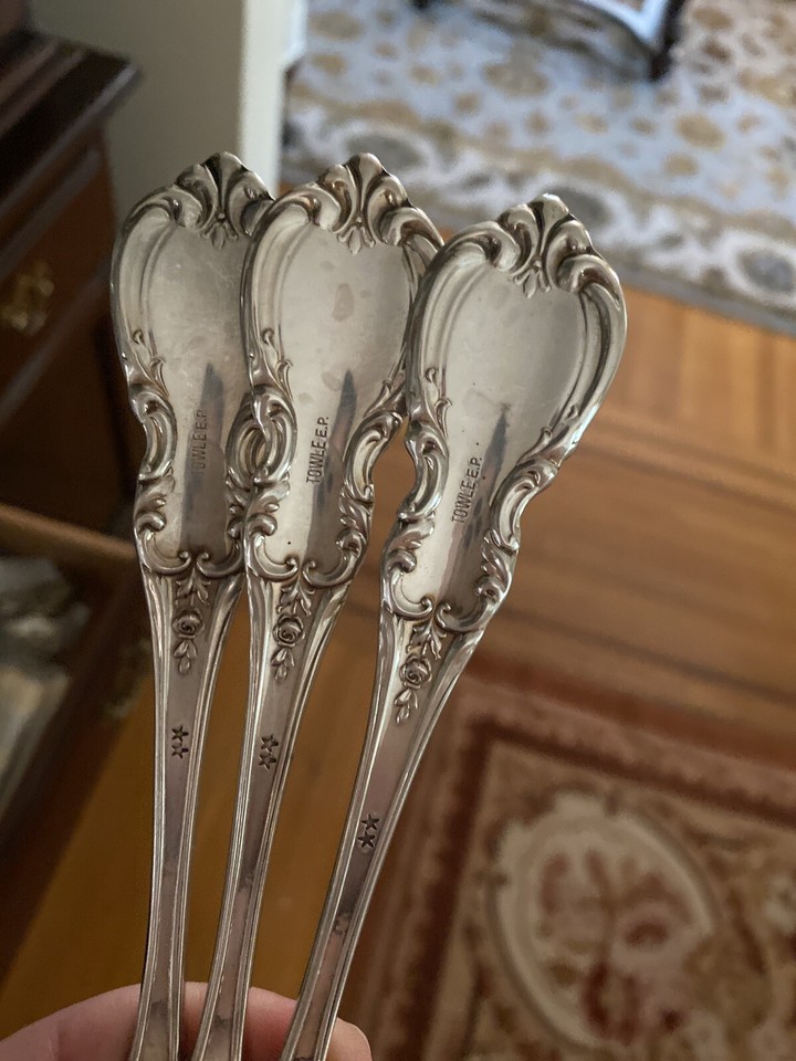 silver silverware set antique | eBay