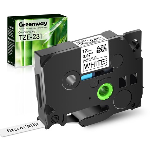 Compatible with Brother TZe 231 TZ-231 PT-1000 P750W P700 White Label ...