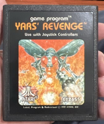 ATARI 2600 - YARS' REVENGE - 1981 ATARI Inc. - ORIGINAL - Tested Atari ...