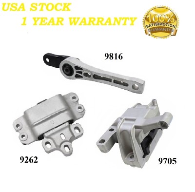 3PCS Motor & Trans Mount FIT 2015-2018 Audi Q3 2.0L GAS | eBay