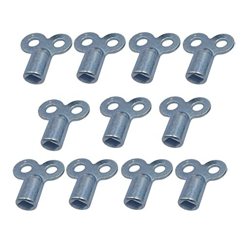 10Pcs Metal Radiator Valve Keys, Triangle Socket Bleed Hole Key Water ...