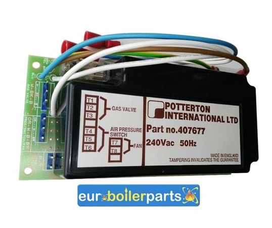 Potterton Prima 30F 40F 50F 60F 80F 100F Replacement Pcb 407677 Brand ...