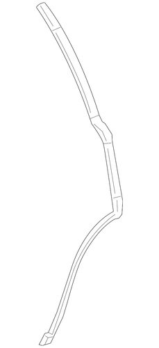 Genuine GM Passenger Side Rear Door Rear Auxiliary Weatherstrip ...