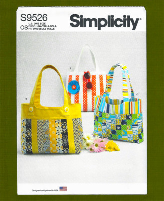Easy Quilted Bags/Handbags Sewing Pattern~3 Variations!~Simplicity 9526 ...