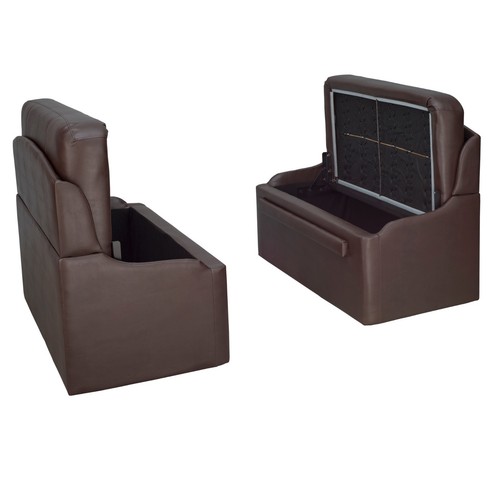 RV RecPro 44" Mahogany Dinette Booth Seats With Storage Converts To Bed ...