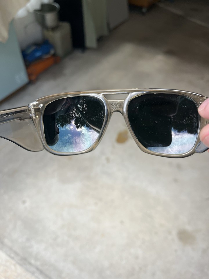 Crews Foreman Safety Glasses Z87 C5.0 Side Shields, 147MM 58CV Green ...