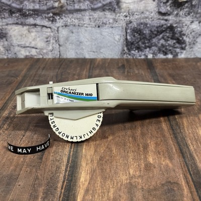 Vintage DYMO Organizer 1610 Label Maker 1/4" & 3/8" Tape | eBay