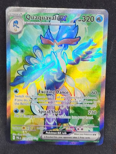 Quaquaval ex 235/193 - Full Art Secret Rare - Paldea Evolved Pokemon ...