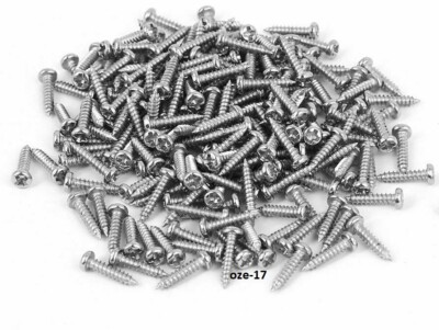 100 pcs M 1x6mm HO/OO Flex track fixing Round Head Self Tapping Screws ...