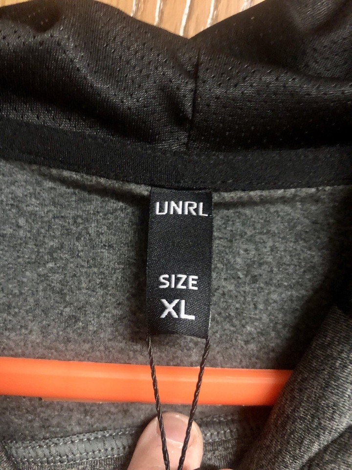 UNRL Crossover Hoodie II Mountain Dew Logo Charcoal Grey Pullover Men’s ...