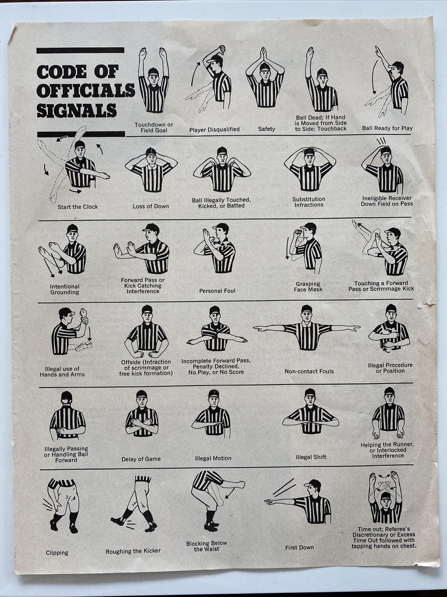 Football Referee Signals 270+ Referee Hand Signals Stock