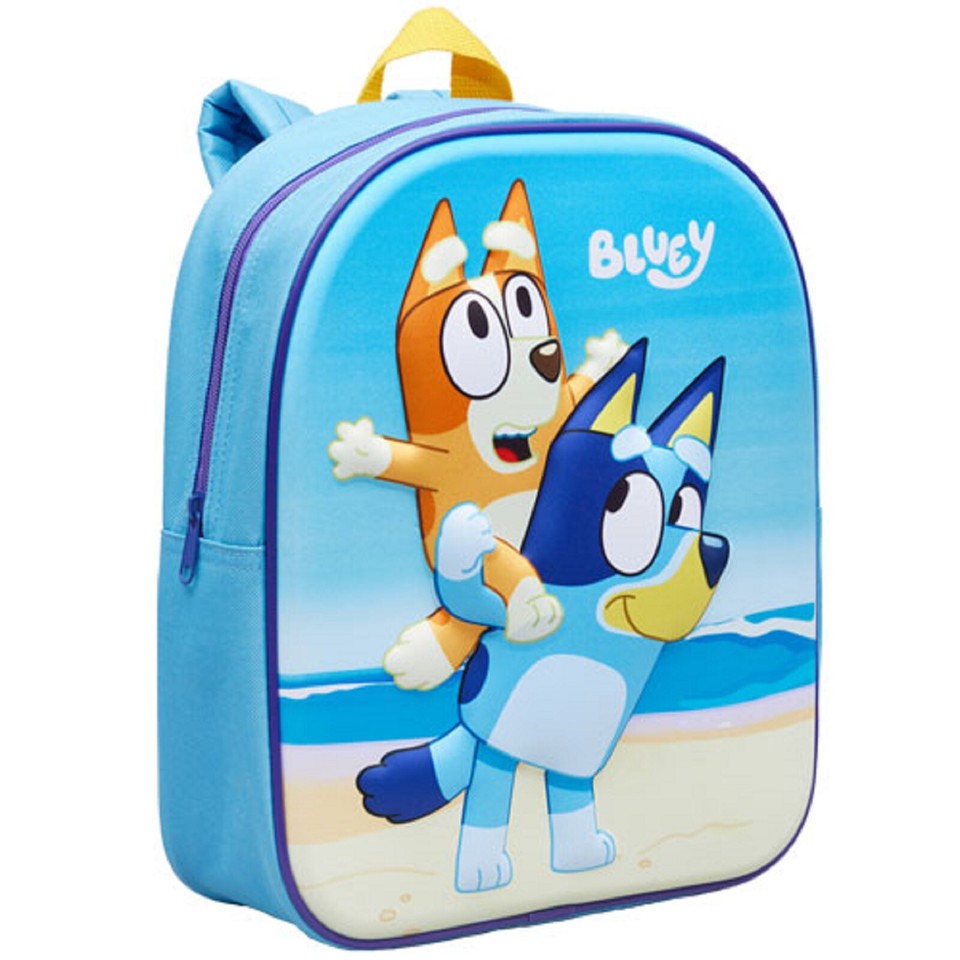 BLUEY OFFICIAL 3D NURSERY BACKPACK SCHOOL BAG BOYS GIRLS TRAVEL BAG ...