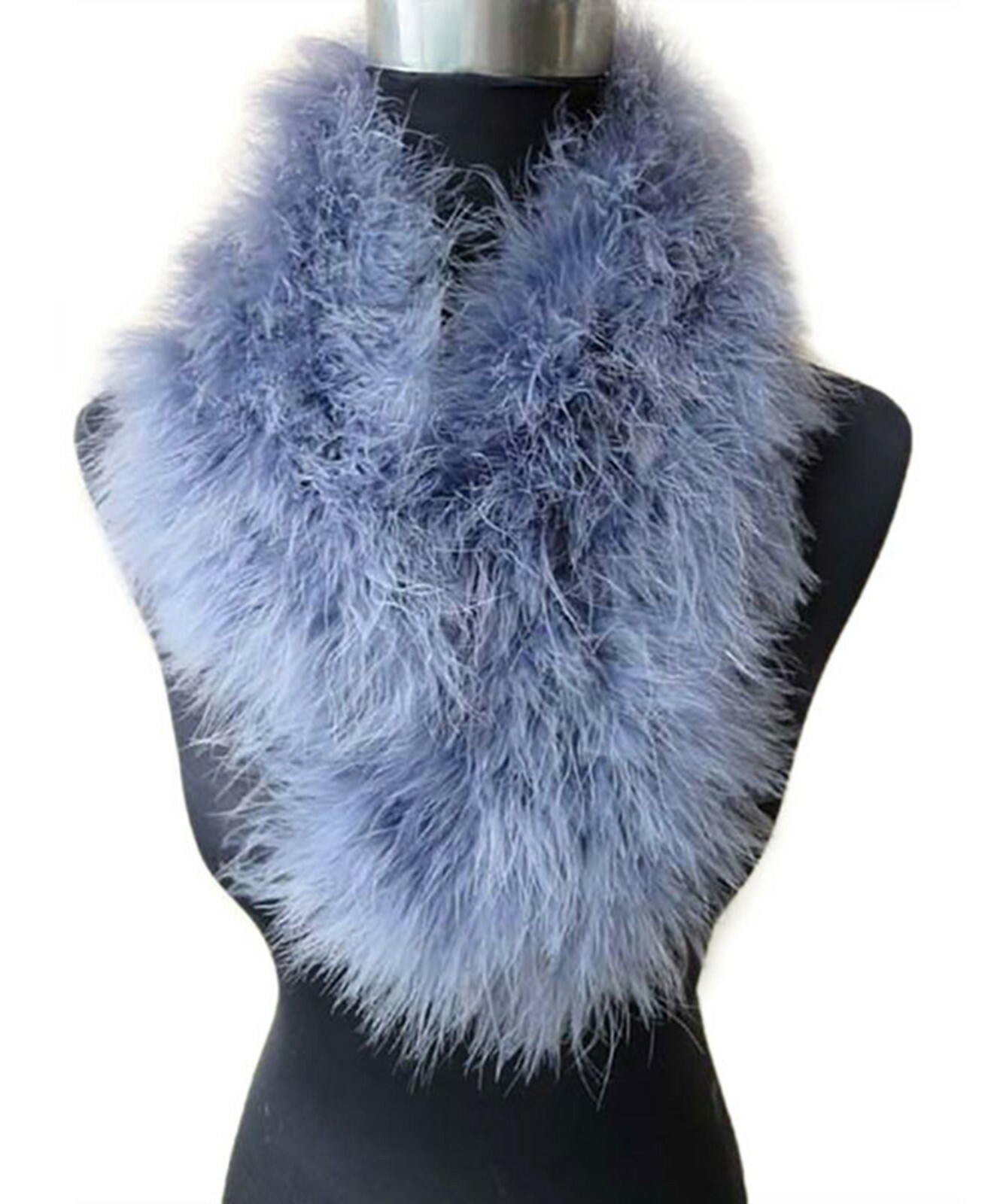 Women Real Ostrich Feather Fur Scarf Shawl For Wedding Party Dinner ...