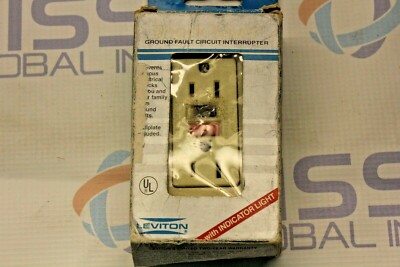 LEVITON 801-6598I SHOCKER SAVER GROUND FAULT CIRCUIT INTERRUPTER WITH ...