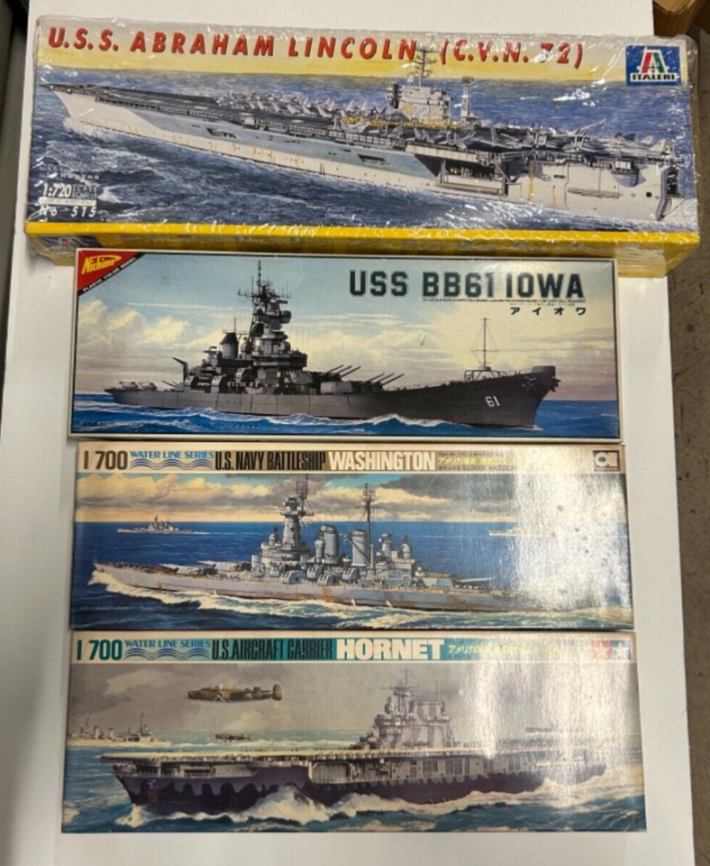 Vintage Warship Models - USS Lincoln, USS Iowa, USS Hornet, USS ...