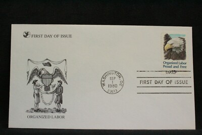 USPS FDC #1831 1980 15¢ Organized Labor Readers Digest ST741 | eBay