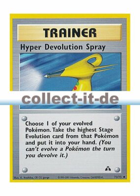 Pokemon Neo Discovery 73/75 - Hyper Devolution Spray Englisch | eBay
