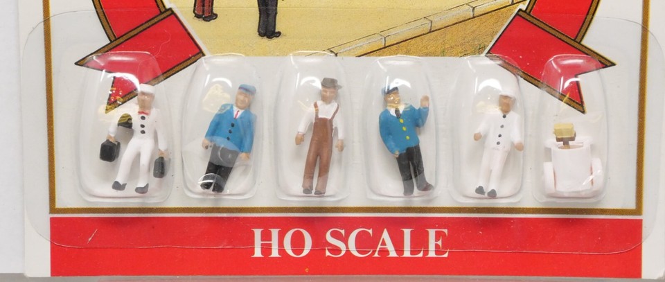 Model Power 5709 Mini-Figures, Train Station Service Crew, HO Scale | eBay