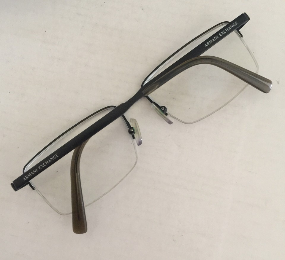 ARMANI EXCHANGE AX1027 Eyeglasses black metal Frames size 54[]17 140 w ...