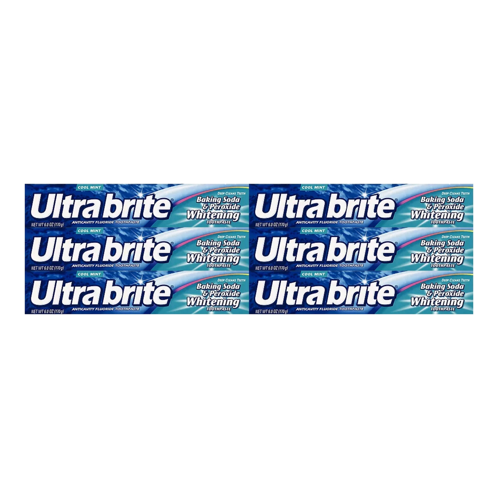 Ultra Brite Baking Soda & Peroxide Whitening Toothpaste, 6oz (170g ...