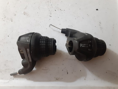 Shimano RevoShift SL-RS25 Twist Grip Shifter pair -3/7/21 Speed Black ...