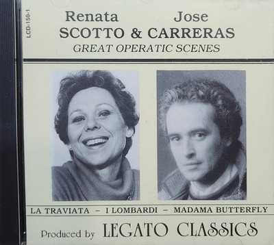 Renata Scott & Jose Carreras Great Operatic Scenes CD Traviata/Madama ...