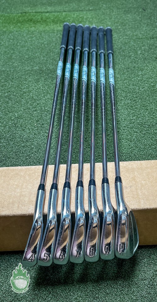Used RH Titleist T200 3G Irons 4-PW AMT Black S300 Stiff Flex Steel ...