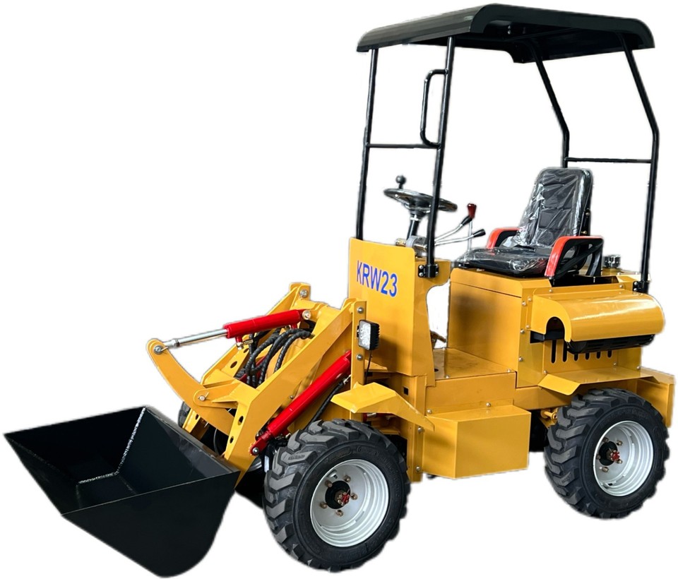 USA STOCK 4WD KRW23 Seated Skid Steer Loader with 24HP RATO Engine for ...
