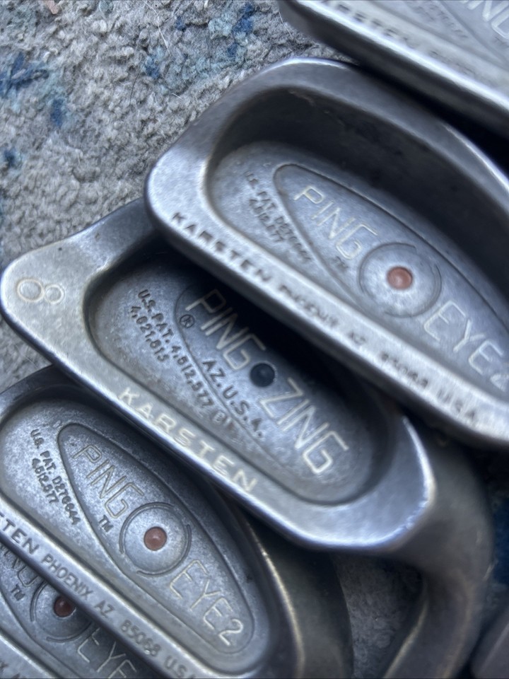 PING Eye 2 Red Dot 3 - PW + SW Iron Set (8 is Ping Zing) ZZ Lite shafts ...