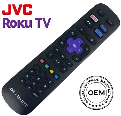Genuine JVC ROKU RC-NWIR TV Remote Control for LT-32CR230 Smart | eBay