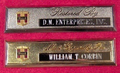 NASH CREST - CUSTOM ENGRAVED DASH PLAQUE | eBay