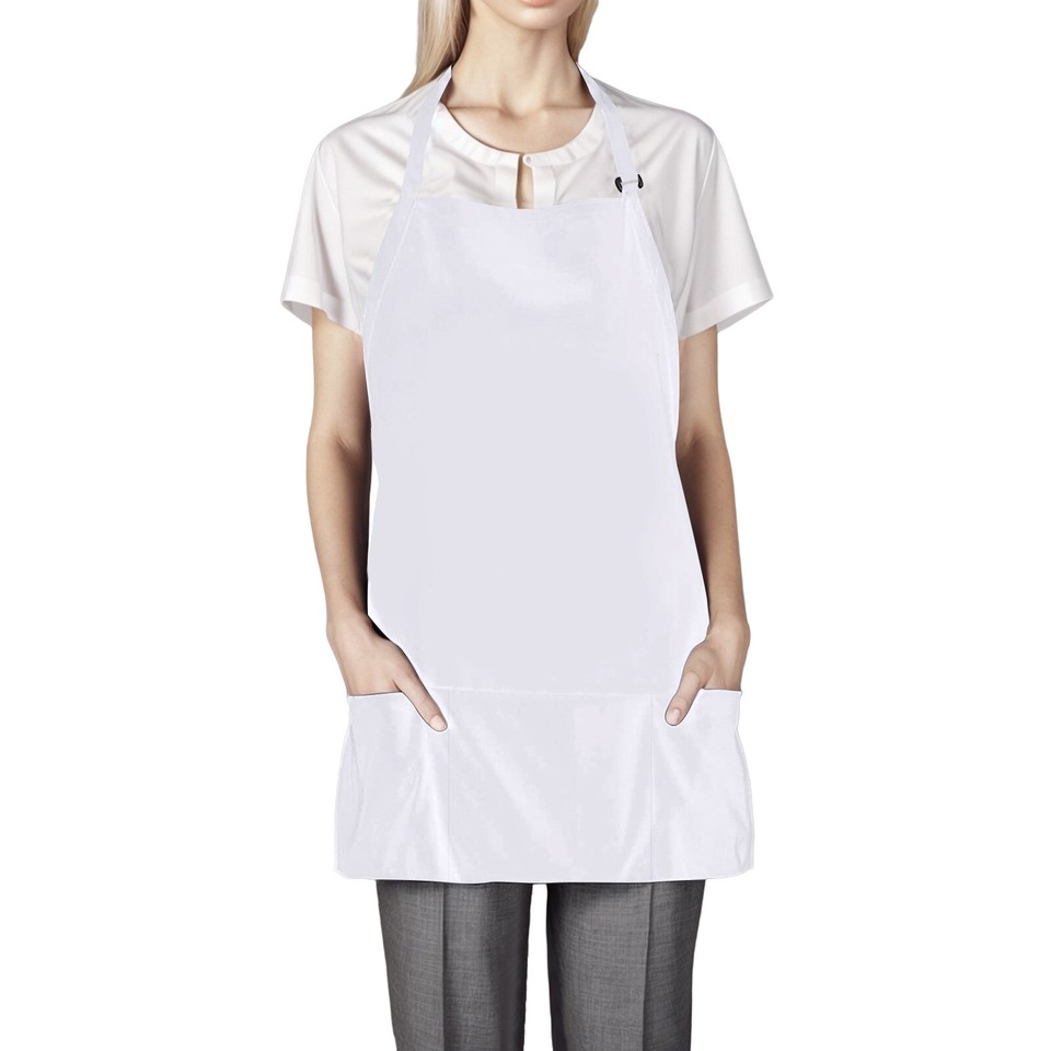 Chef Apron for Kitchen Cooking Waiter/Waitress Apron with Strap and 3 ...
