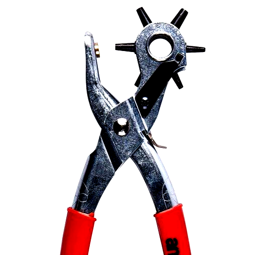 Leather Punch Revolving Rivet Plier Multi Size Belts Eyelets and Hole ...