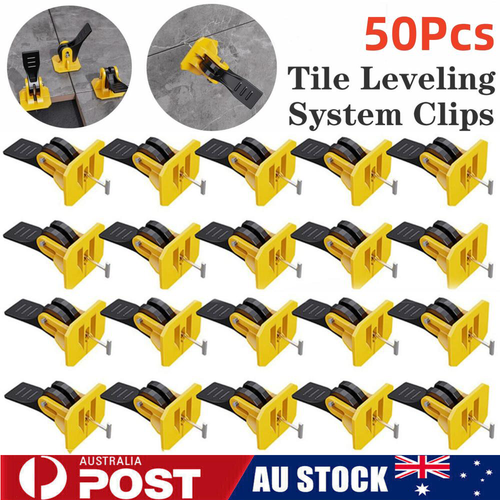 50Pcs Tile Leveling System Clips Levelling Spacer Tiling Tool Floor ...