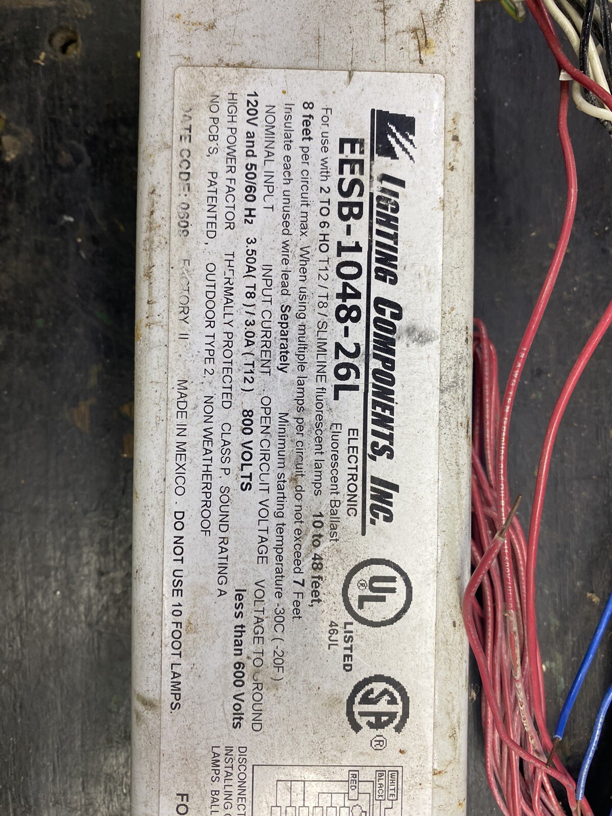 Lighting components Inc. EESB-1048–26L | eBay