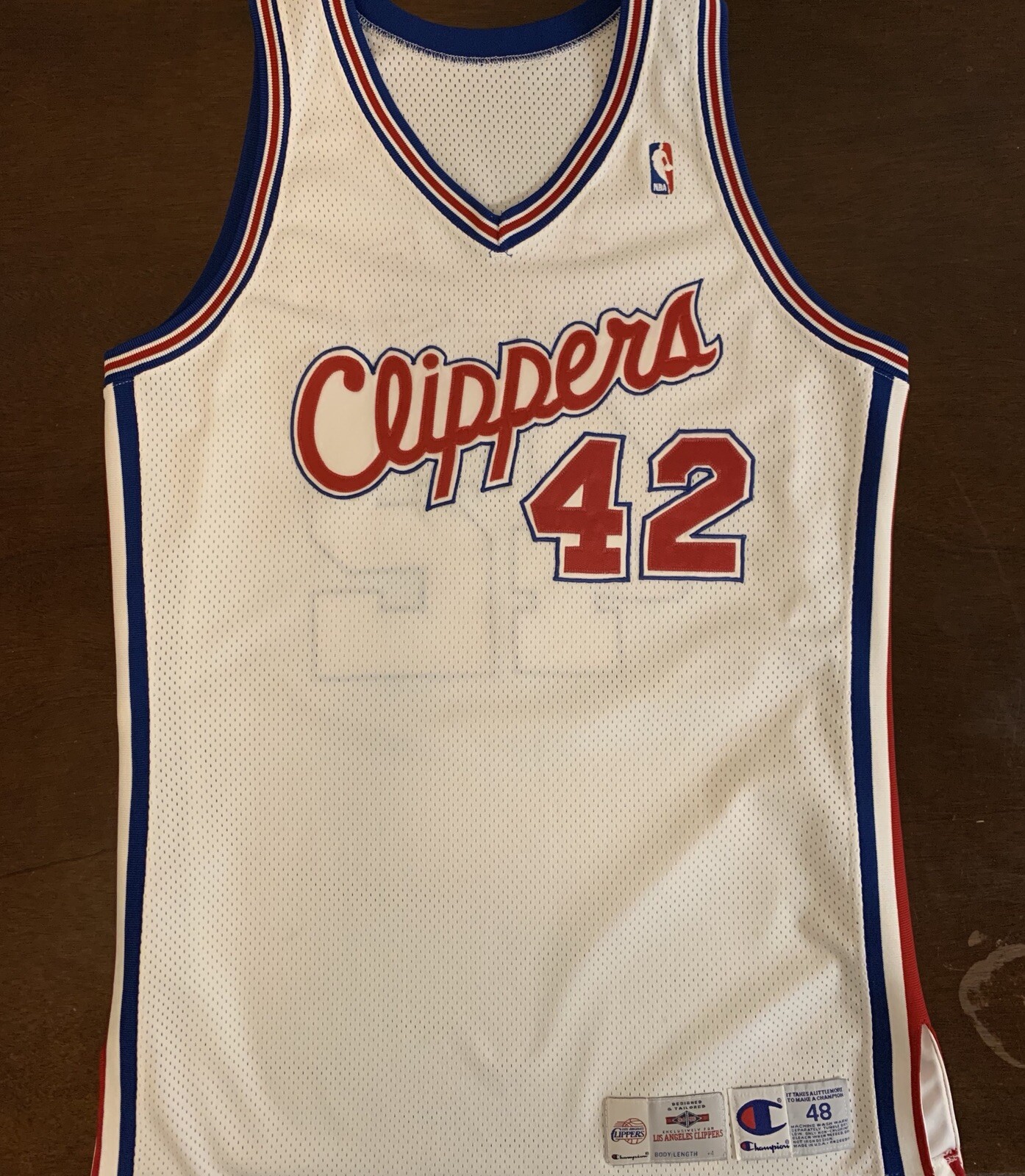 Authentic Vintage Champion 94-95 NBA Los Angeles Clippers Eric Riley ...