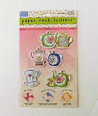 Teapots and Tea Cups Scrapbook Stickers Junk Journal PSX Designs | eBay
